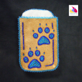 Moose hide Beaded Phone Holder | Arctic Canada Trading