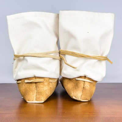 Handmade Wrap-Around Moccasins Adult Size 3 | Arctic Canada Trading
