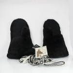 Premium Black Sheared Beaver Gauntlet Mittens | Arctic Canada Trading